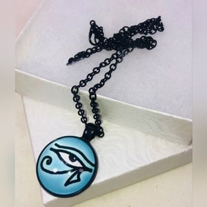 Jewelry | Eye Of Horus Blue Horus Amulet Necklace New | Poshmark